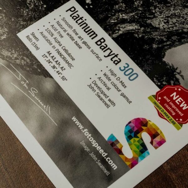 Fotospeed Platinum Baryta 300gsm | Online Paper