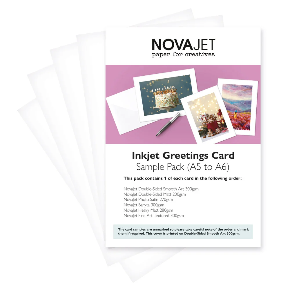 NovaJet Greetings Card Sample Pack | Online Paper